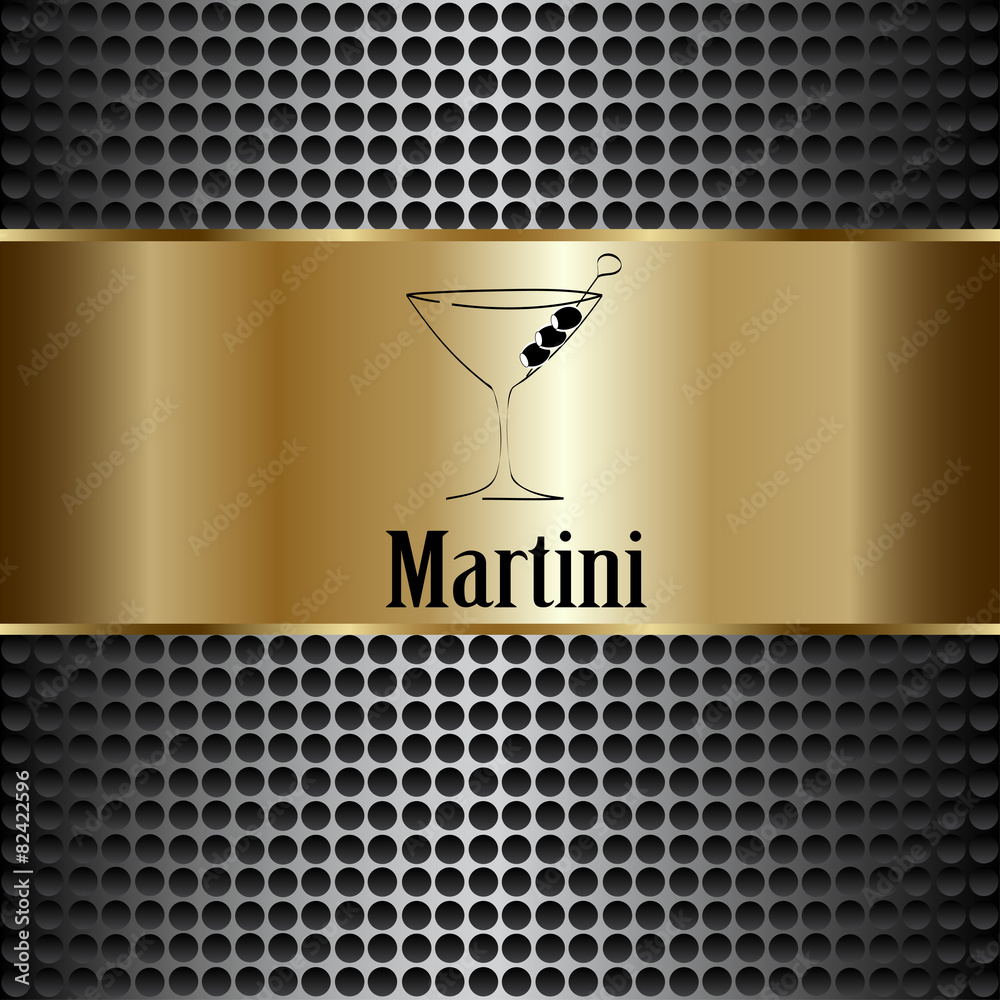 Martini glass design menu background. Vector Stock Vector | Adobe Stock