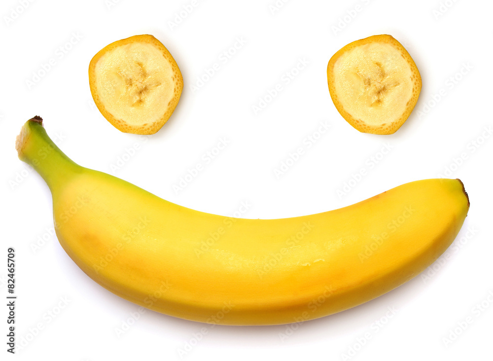 Smiley banana Stock Photo | Adobe Stock