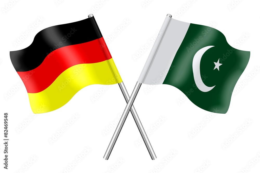 Flags: Germany and Pakistan Stock Illustration | Adobe Stock