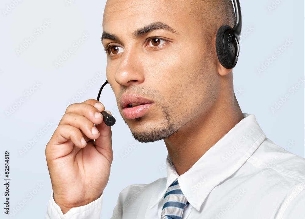 Men. Friendly customer service Stock Photo | Adobe Stock