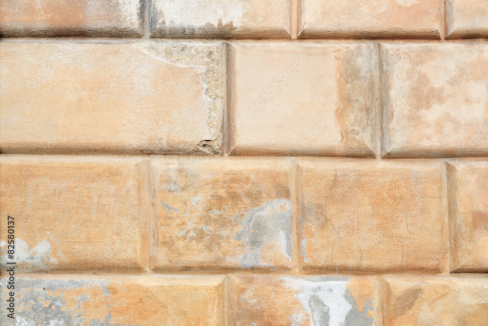 Texture gialla di mattoni in pietra leccese Stock Photo | Adobe Stock