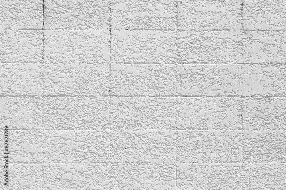 White concrete block wall background and texture.. Stock Photo | Adobe ...