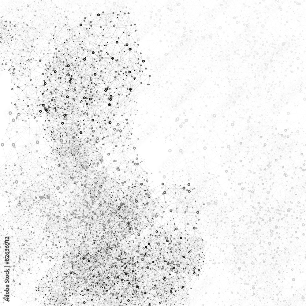 Molecule Structure White Background For Communication Vector Stock 3785