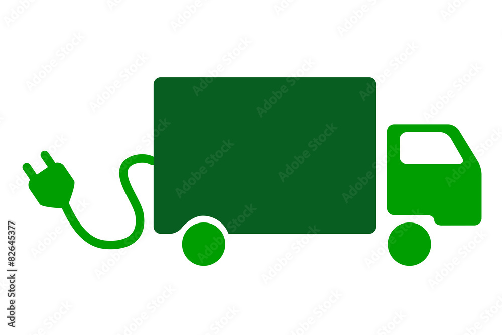 camion électrique Stock Vector | Adobe Stock