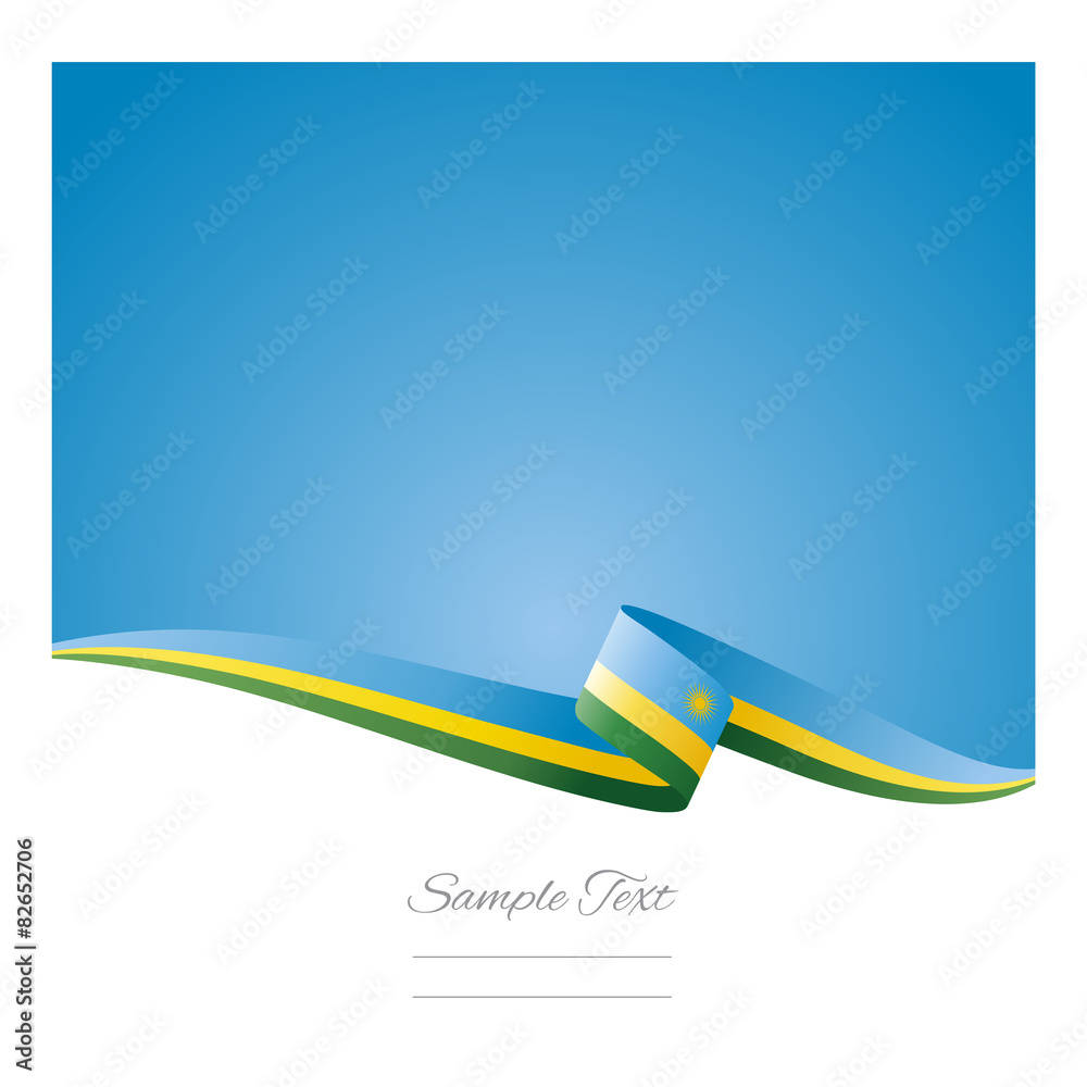 Abstract color background Rwanda flag vector Stock Vector | Adobe Stock