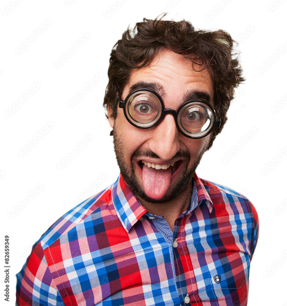 crazy happy man Stock Photo | Adobe Stock