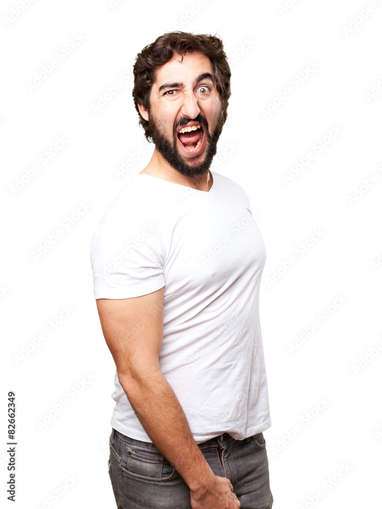 crazy disgust man Stock Photo | Adobe Stock