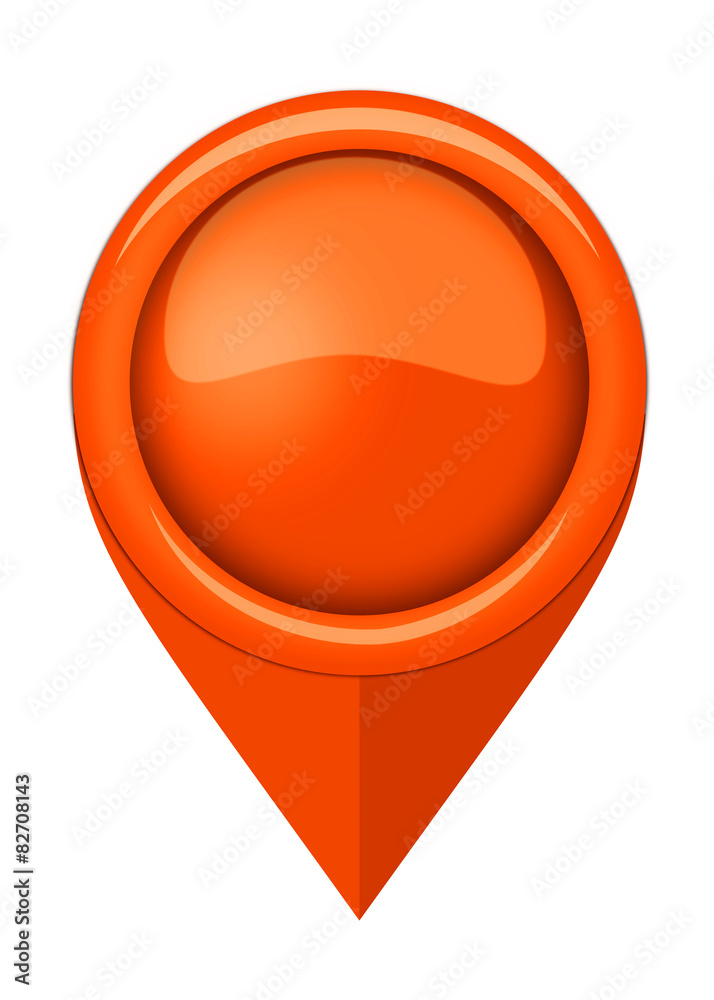 map pointer /color map pointer, isolated from background, Stock ...