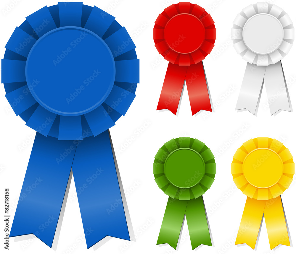 Award Ribbons Stock Vector | Adobe Stock