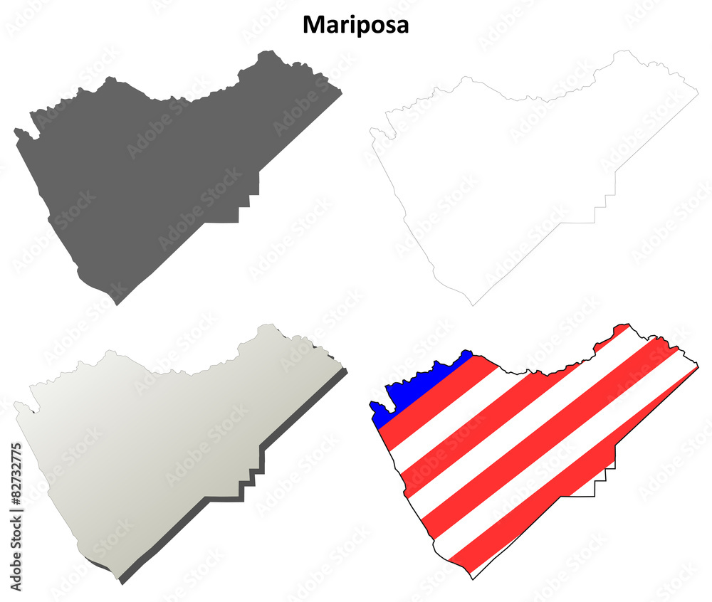 Map Of Mariposa County California