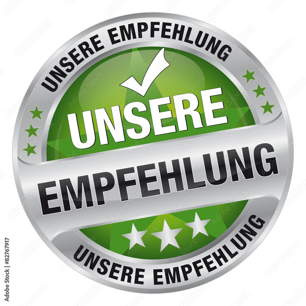 Unsere Empfehlung Stock-Vektorgrafik | Adobe Stock