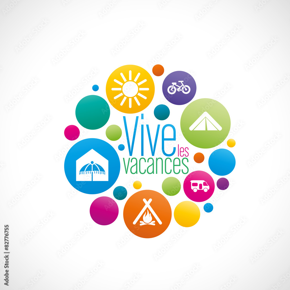 vive les vacances vector de Stock | Adobe Stock