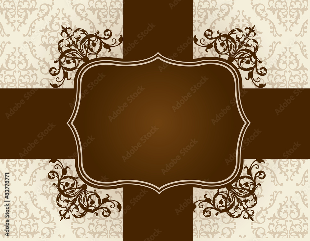 Frame Damask Print