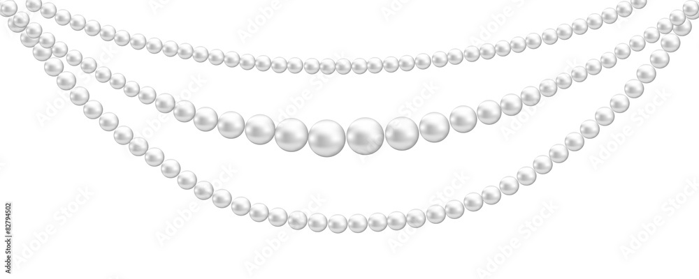 pearl decoration Stock Vector | Adobe Stock