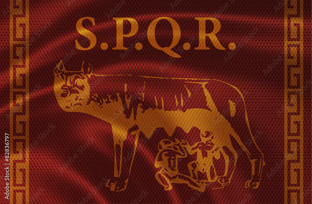 Senatus Populus que Romanus, wolf symbol of Rome Stock Vector | Adobe Stock