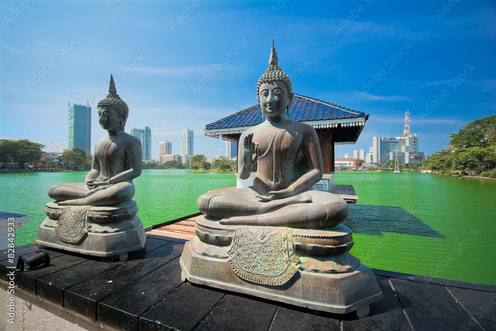 Gangarama temple, Colombo in Sri Lanka Stock Photo | Adobe Stock