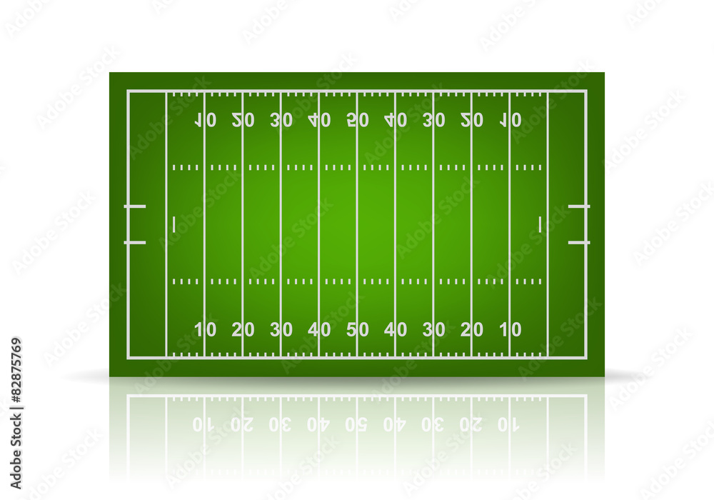 Vector football field Stock Vector | Adobe Stock
