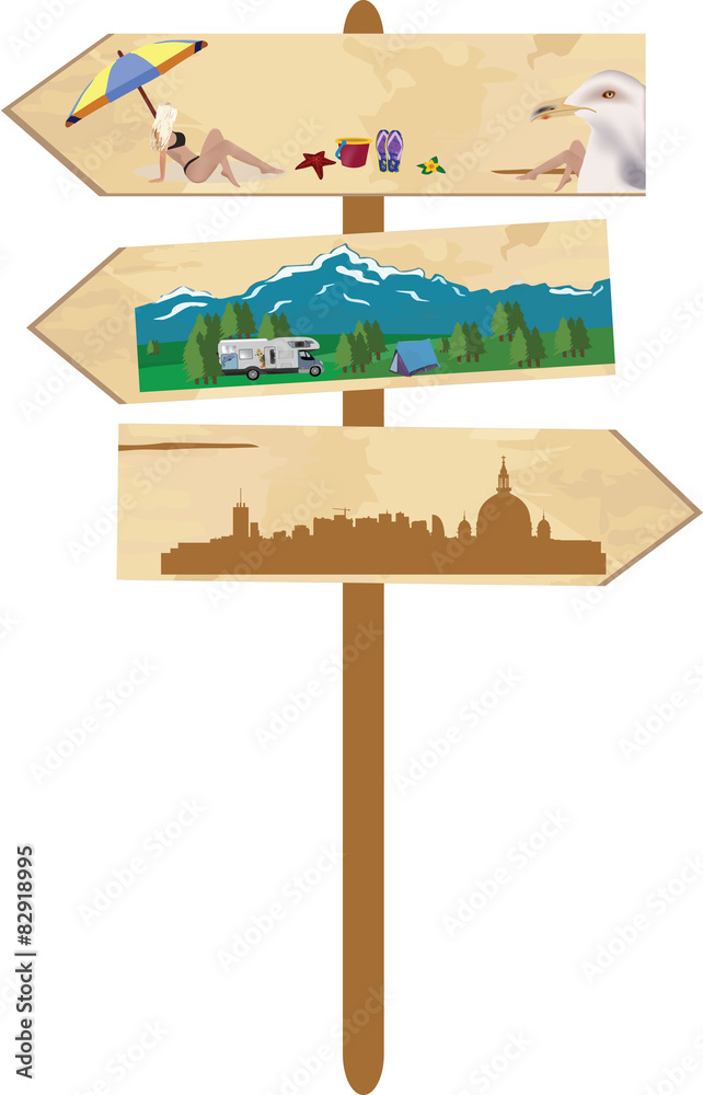 cartelli vacanze Stock Vector | Adobe Stock