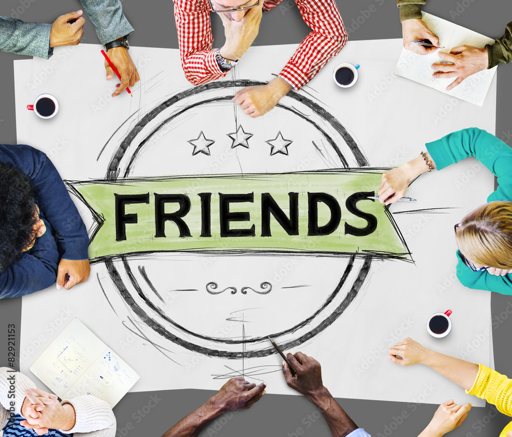 Friends Friendship Relationship Buddy Concept Stock Photo | Adobe Stock