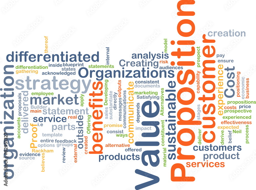 Value proposition background concept Stock Illustration | Adobe Stock