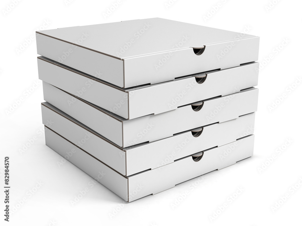 stack of pizza boxes Stock Illustration | Adobe Stock