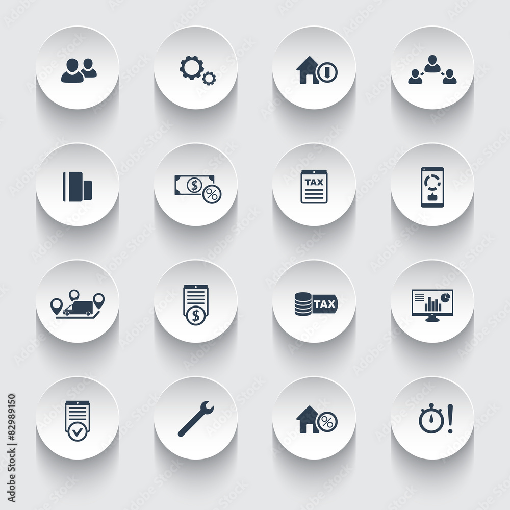 16 finance, costs, tax round modern 3d icons Stock Vector | Adobe Stock