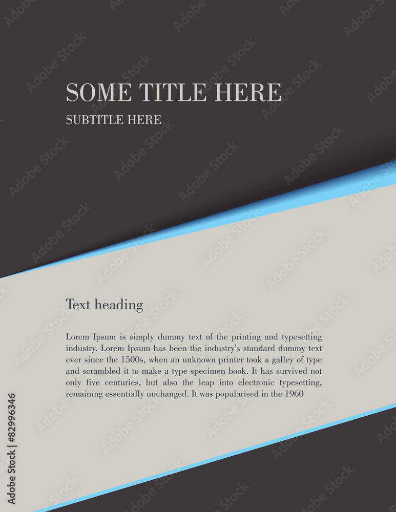 Brochure template, Letter size background VECTOR Stock Vector | Adobe Stock