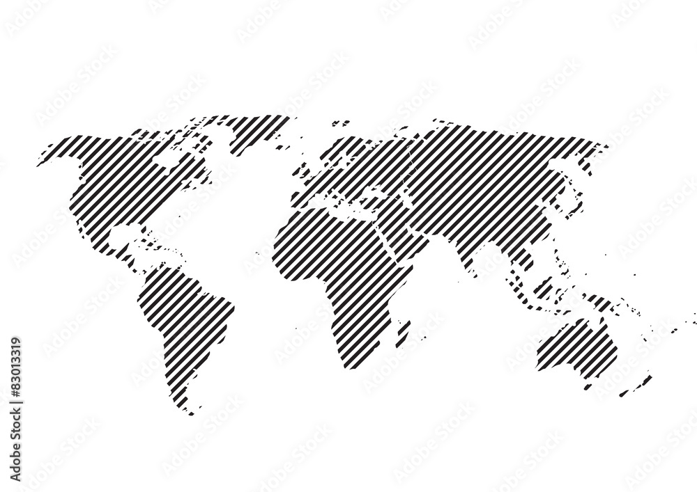 vector world map background illustration Stock Vector | Adobe Stock