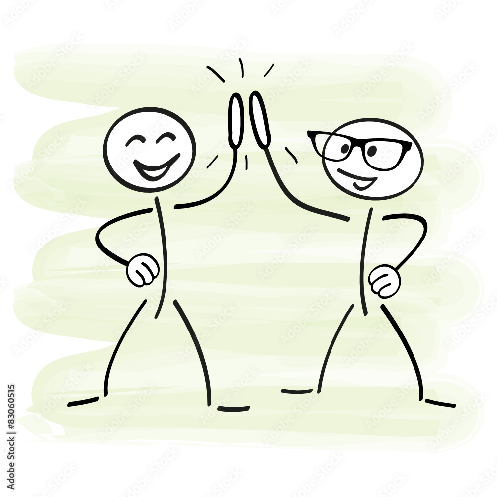 High five Stock-Vektorgrafik | Adobe Stock