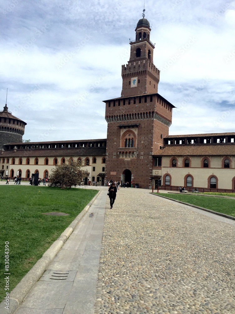 Milano, il Castello Sforzesco Stock Photo | Adobe Stock