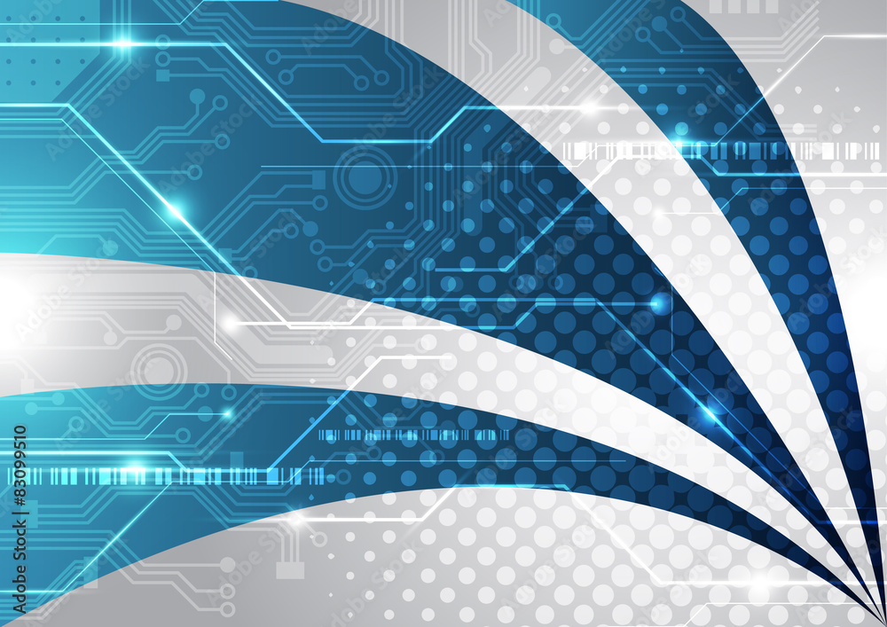abstract future technology background, vector illustration Stock Vector ...