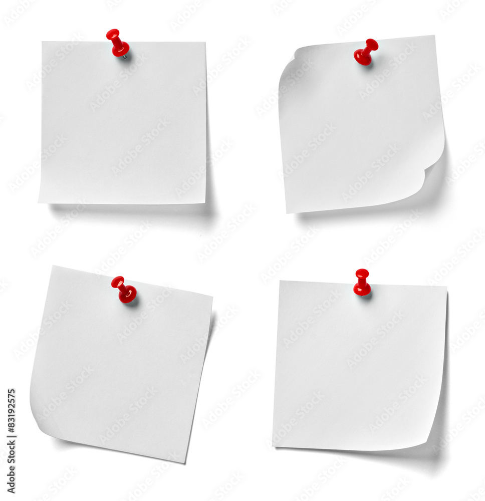 note paper push pin message Stock Photo | Adobe Stock