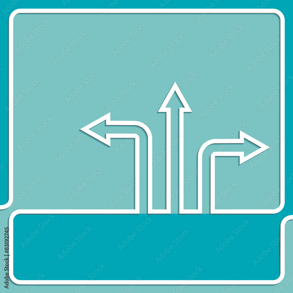 Vector background with direction arrow sign. Stock Vector | Adobe Stock