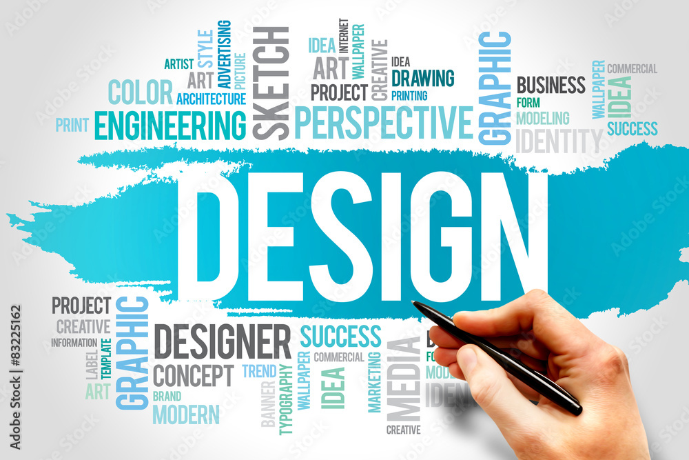 DESIGN word cloud, creative business concept Stock Photo | Adobe Stock