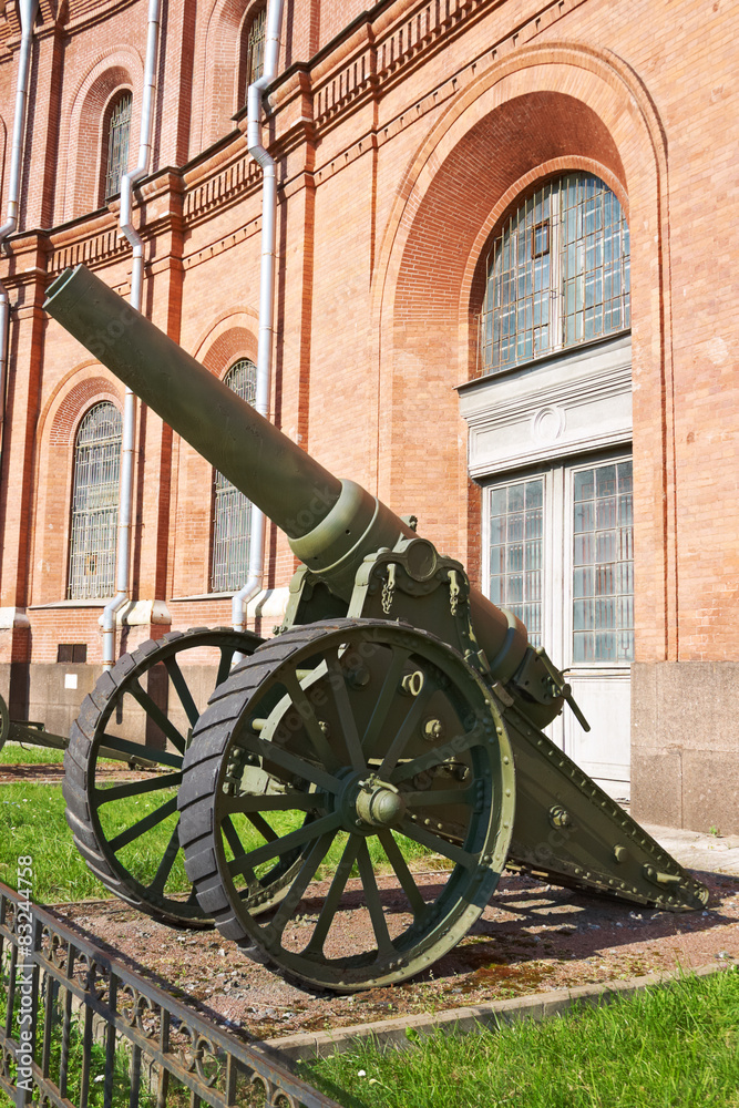 6-inch siege gun, Artillery Museum in St. Petersburg Stock Photo ...