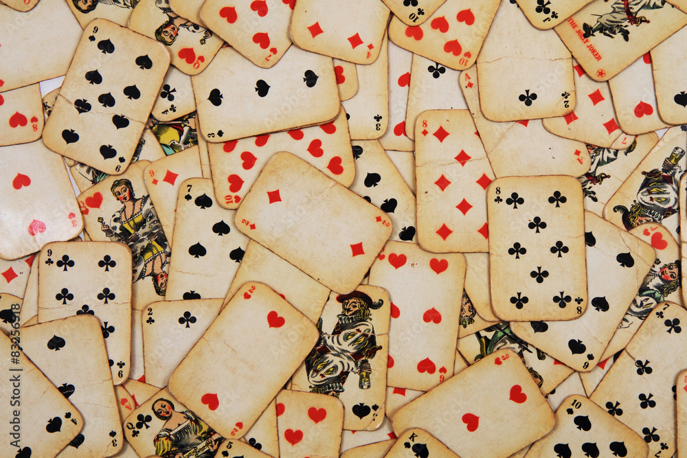 old playing cards Stock Photo | Adobe Stock