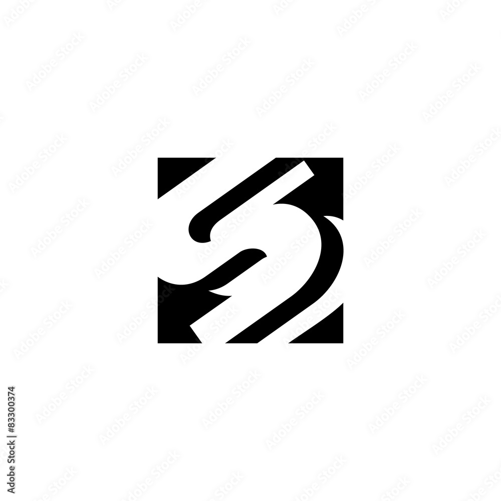 Sign the letter S Stock Vector | Adobe Stock