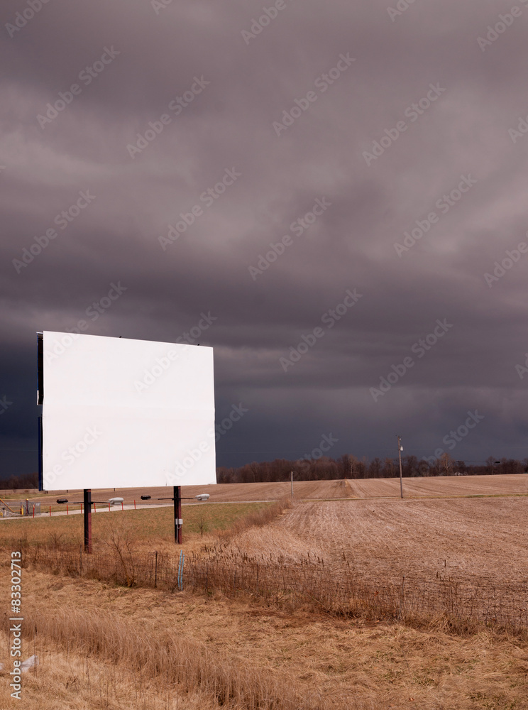 Blank Billboard Sign