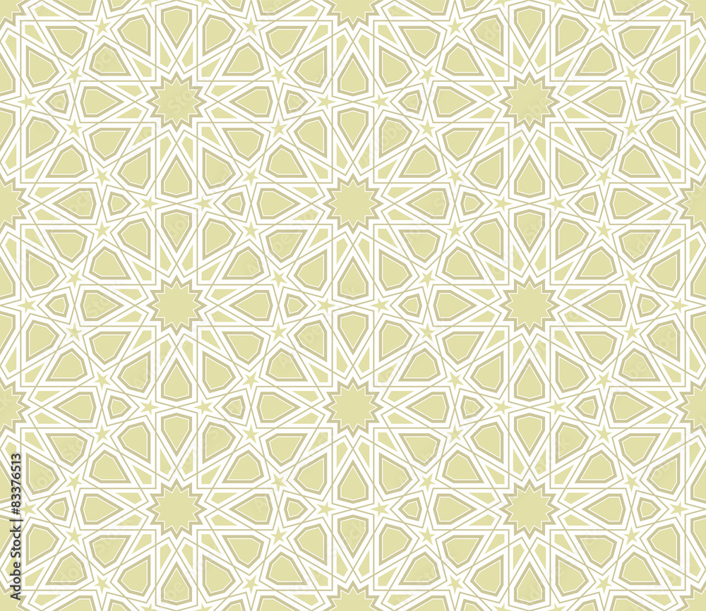Islamic Star Pattern with light background, Vector Illustration Stock ...