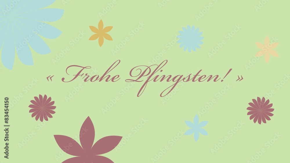 Frohe Pfingsten Schriftzug - Kalligrafie vídeo de Stock | Adobe Stock