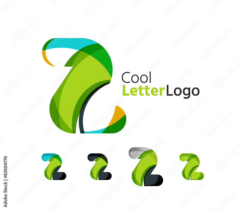 Set of abstract Z letter company logos. Business icons Stock Vector ...