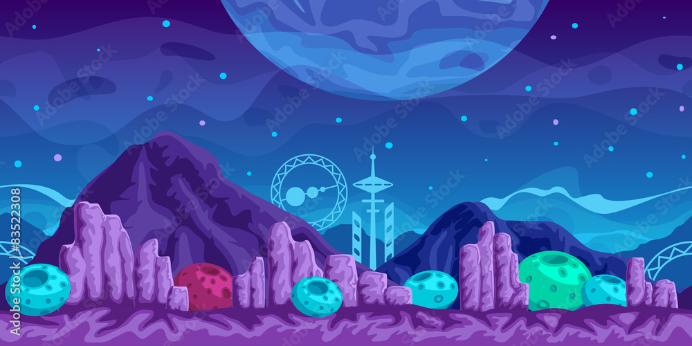 Futuristic Game Background Stock Vector | Adobe Stock