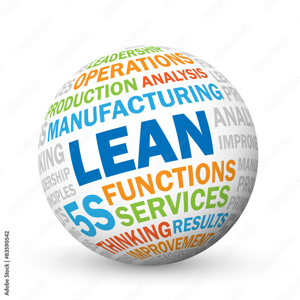 LEAN tag cloud on sphere icon Stock Vector | Adobe Stock