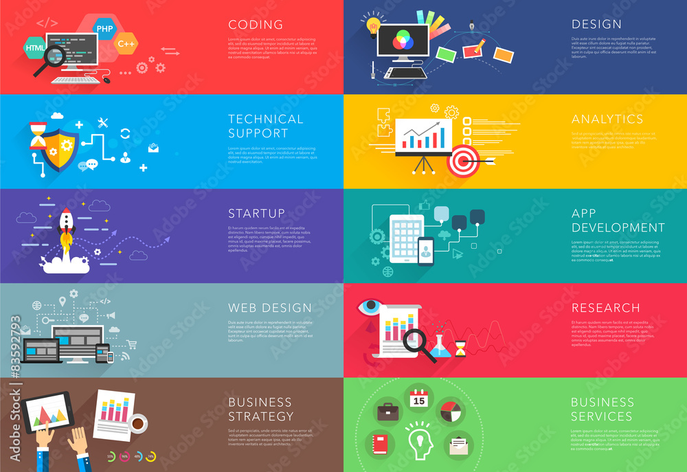 business and development templates vector Stock Vector | Adobe Stock