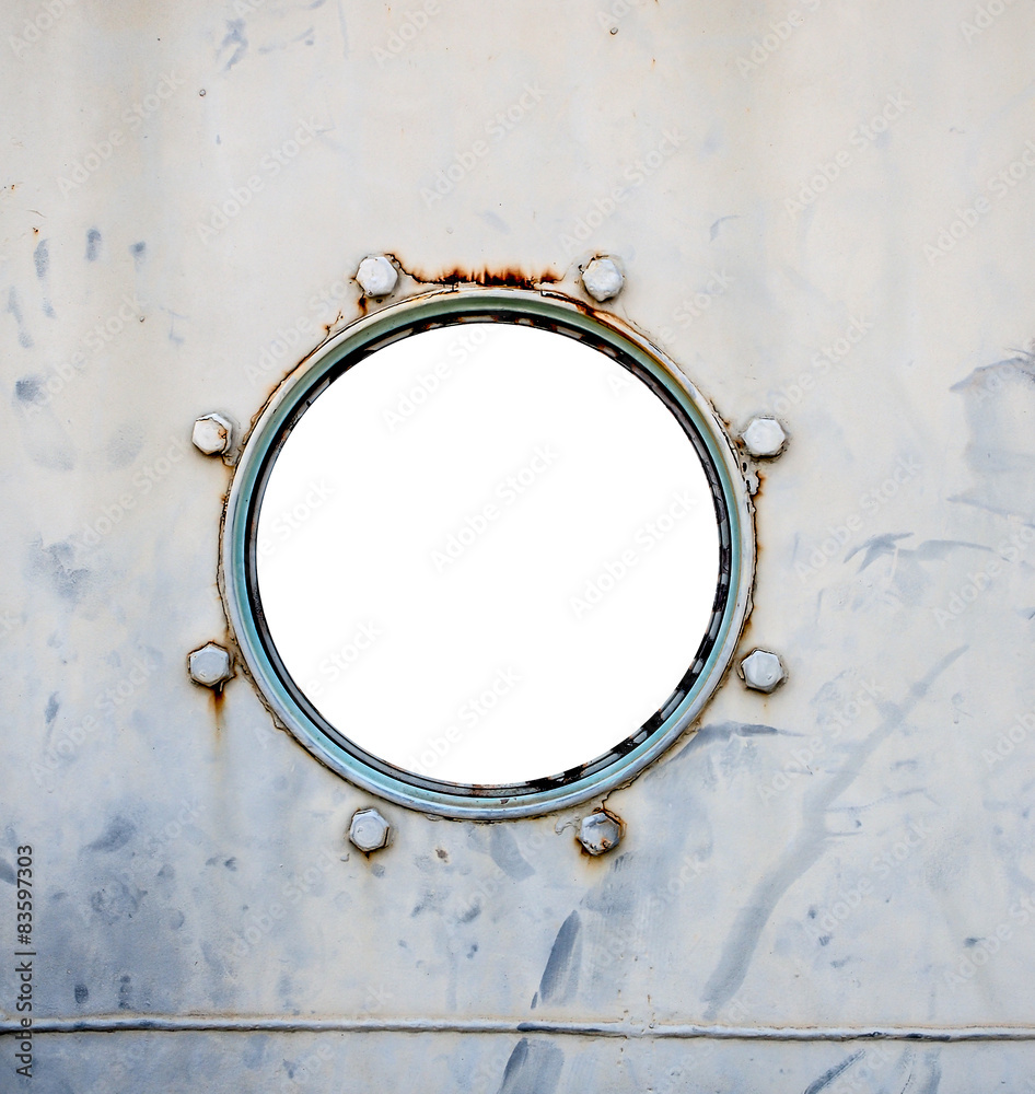 round shape ship window Stock Photo | Adobe Stock