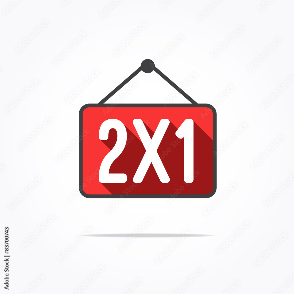 2x1 Long Shadow Label vector de Stock | Adobe Stock