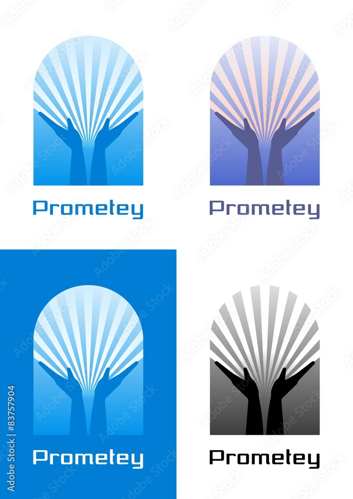 Prometey logo on the theme of Ancient Greek mythical personage Stock ...