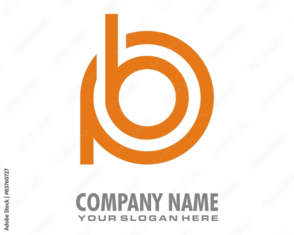 pb orange symbol mark sign logo image vector Stock Vector | Adobe Stock