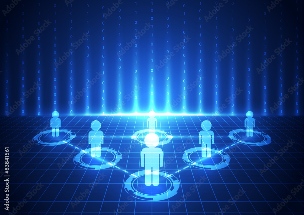 vector digital communication technology business, background Stock ...