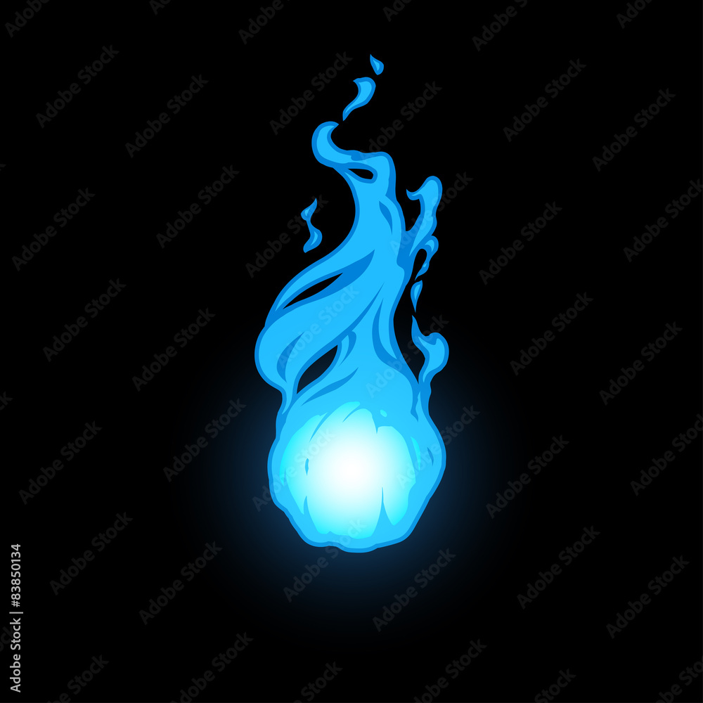 blue fireball Stock Vector | Adobe Stock